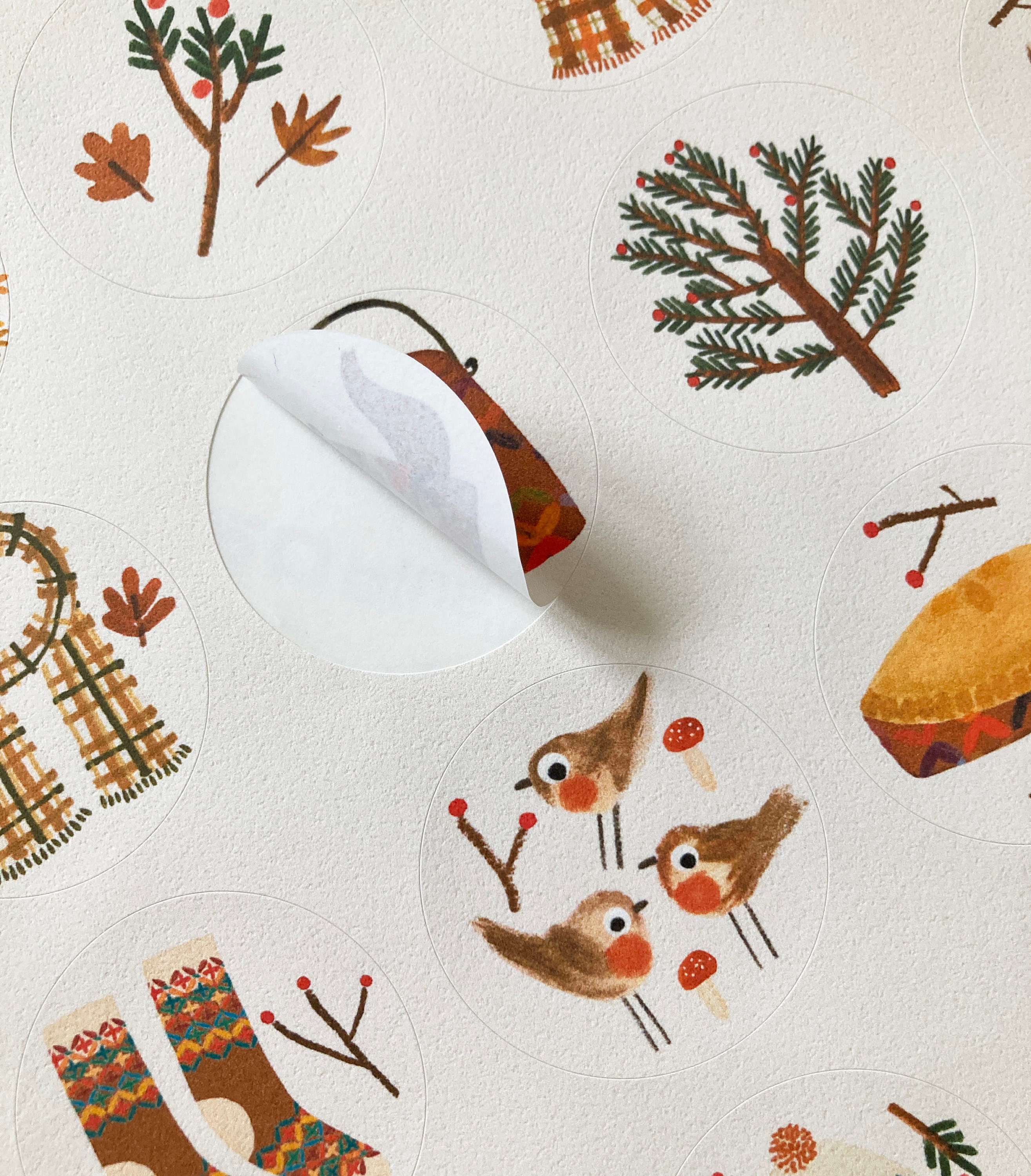 November Stickers Woolly Cosy and Warm Stickers Autumn - Etsy