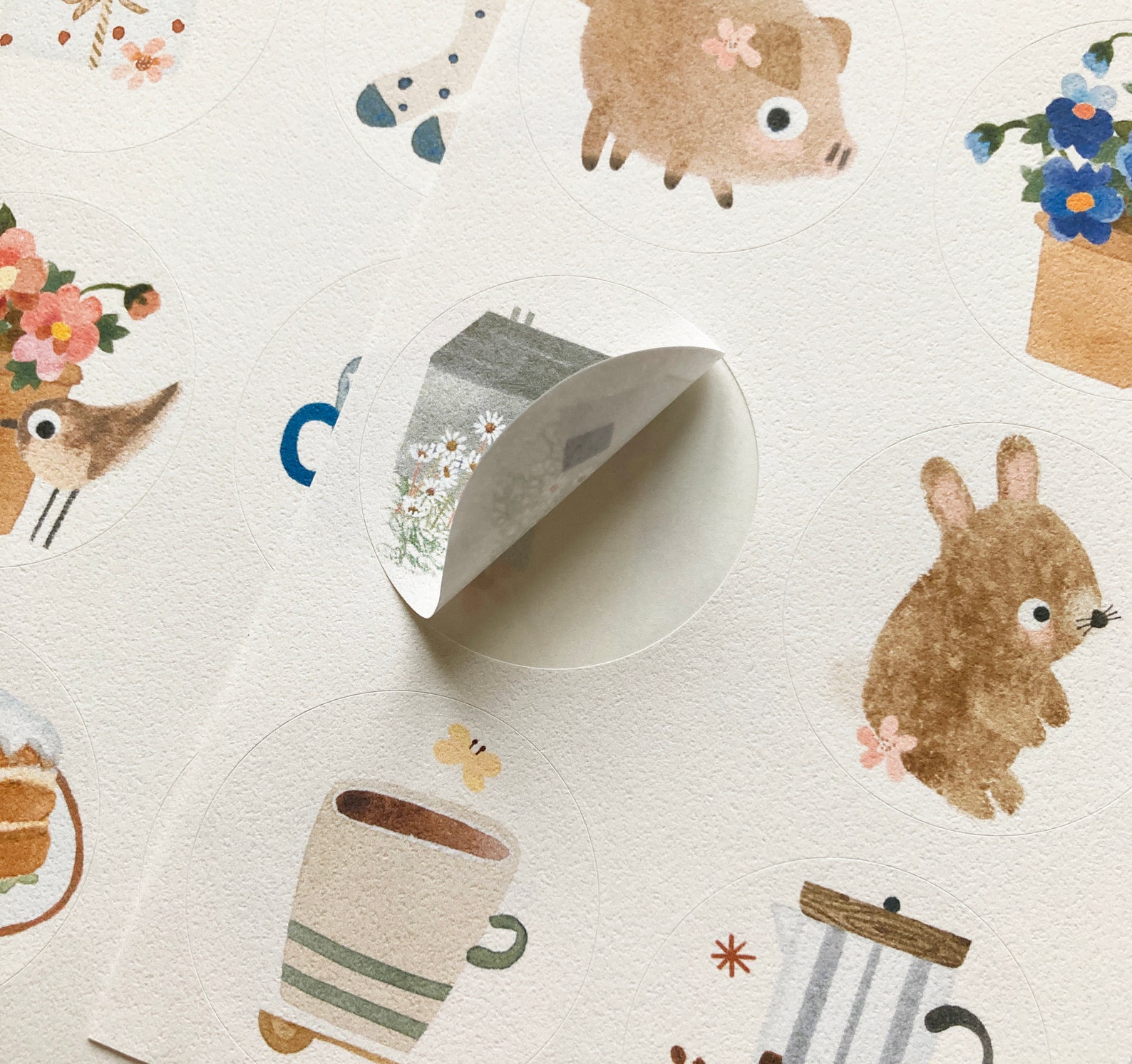 Simple May Stickers - Spring Stickers - Hygge Stickers - Cute Stickers ...
