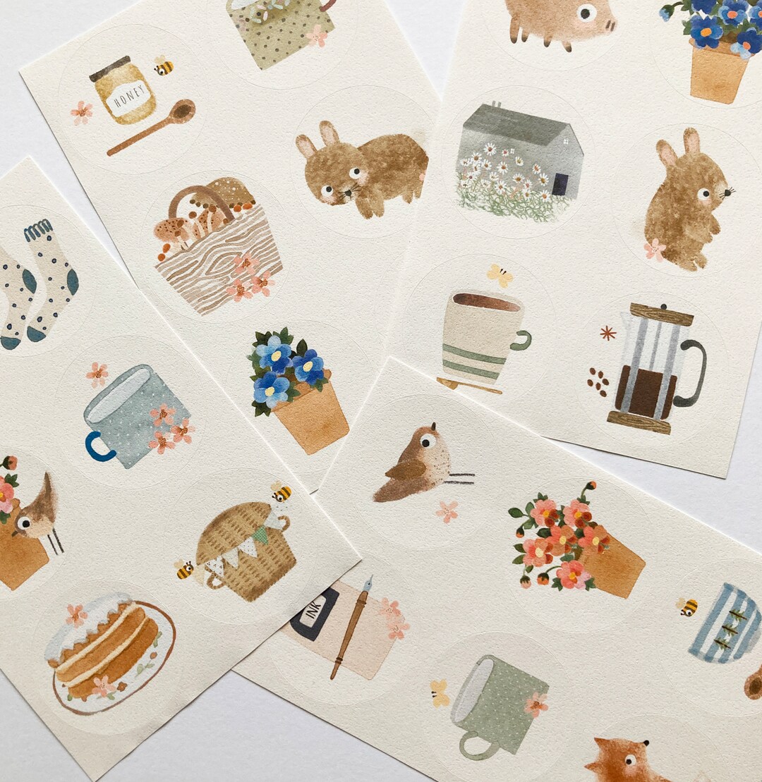 Simple May Stickers - Spring Stickers - Hygge Stickers - Cute Stickers ...