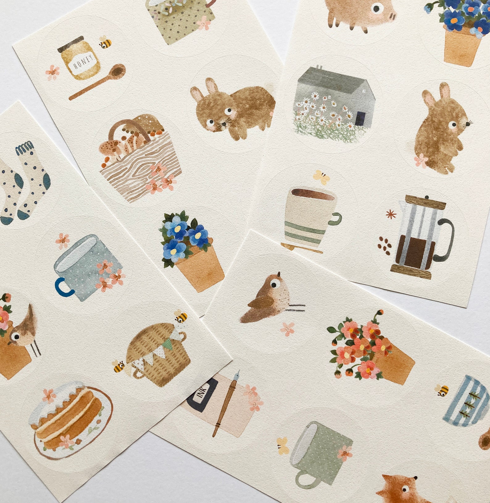 Simple May Stickers - Spring Stickers - Hygge Stickers - Cute Stickers ...