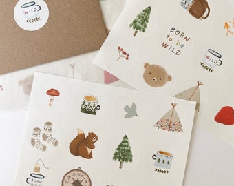 Young Wild Three Stickers Wild Theme 3rd Birthday Wild - Etsy