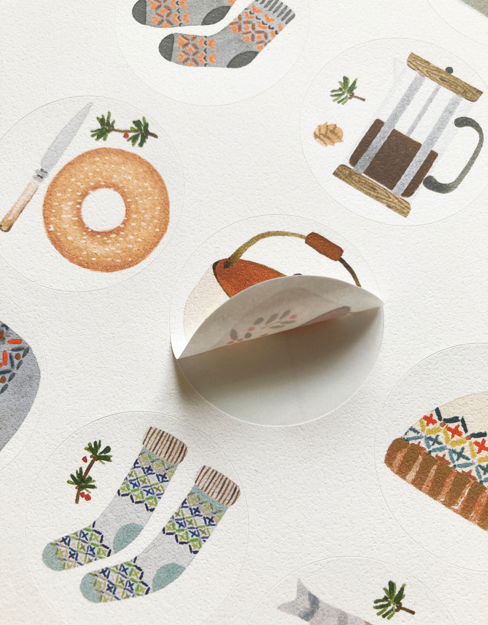 January Stickers - Winter Stickers - Cosy Stickers - Hygge Stickers ...