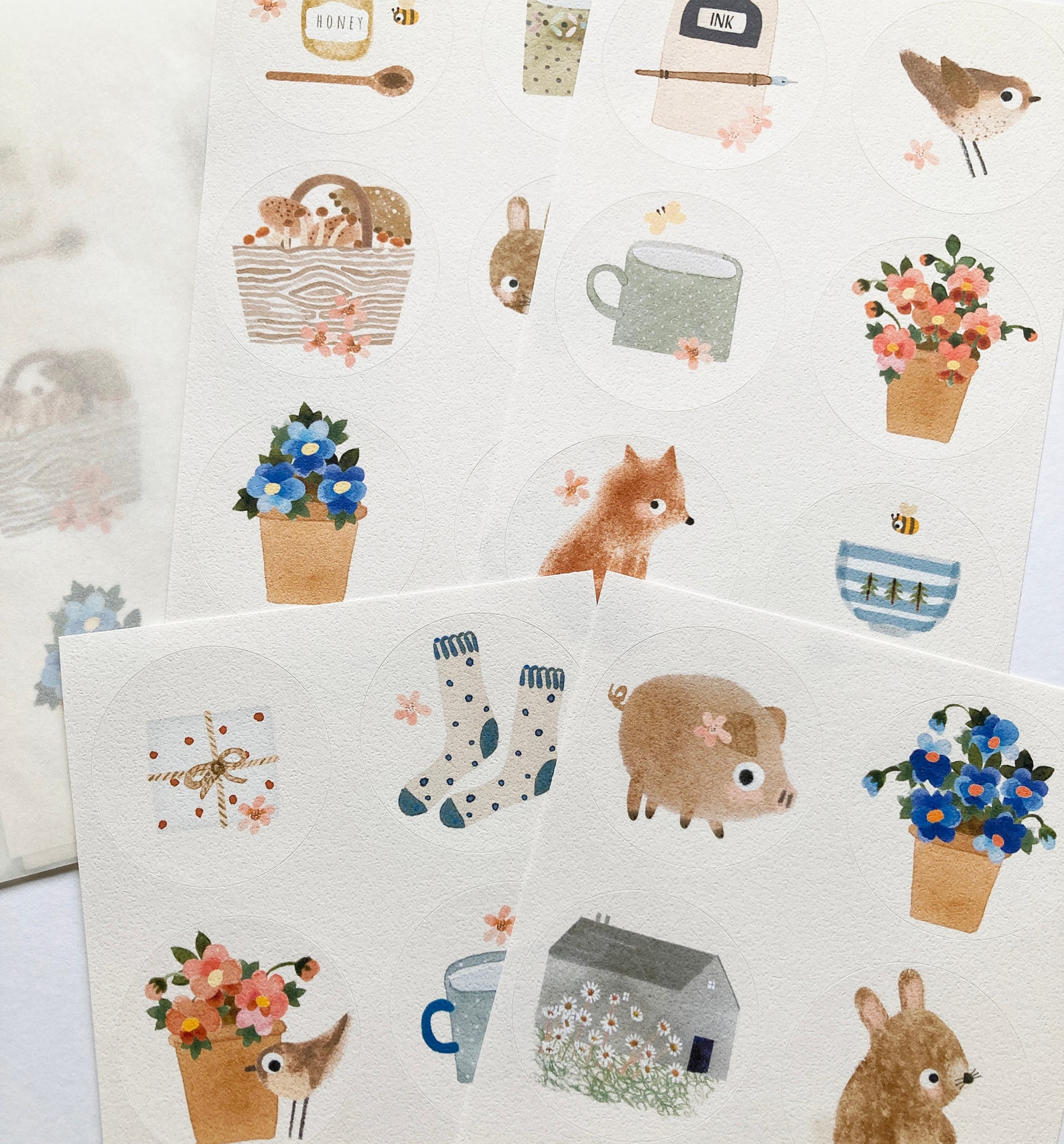 Simple May Stickers - Spring Stickers - Hygge Stickers - Cute Stickers ...