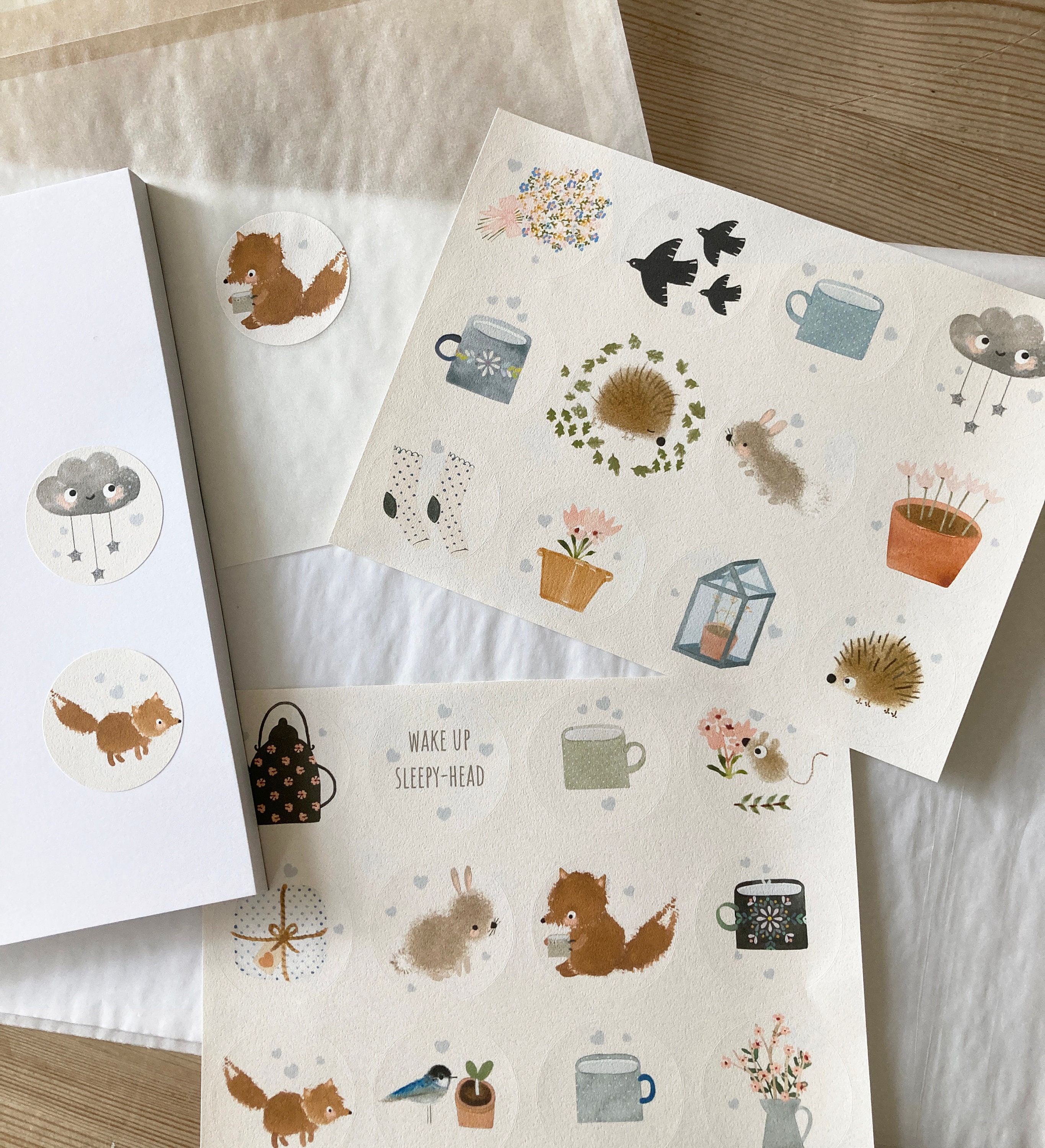 Cute Stickers Cosy Stickers Hygge Stickers Paper - Etsy