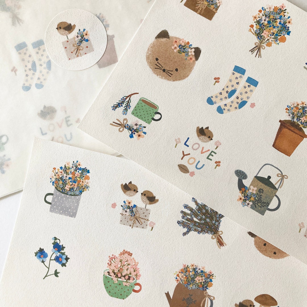 March Stickers - Spring Stickers - Cute Stickers - Etsy