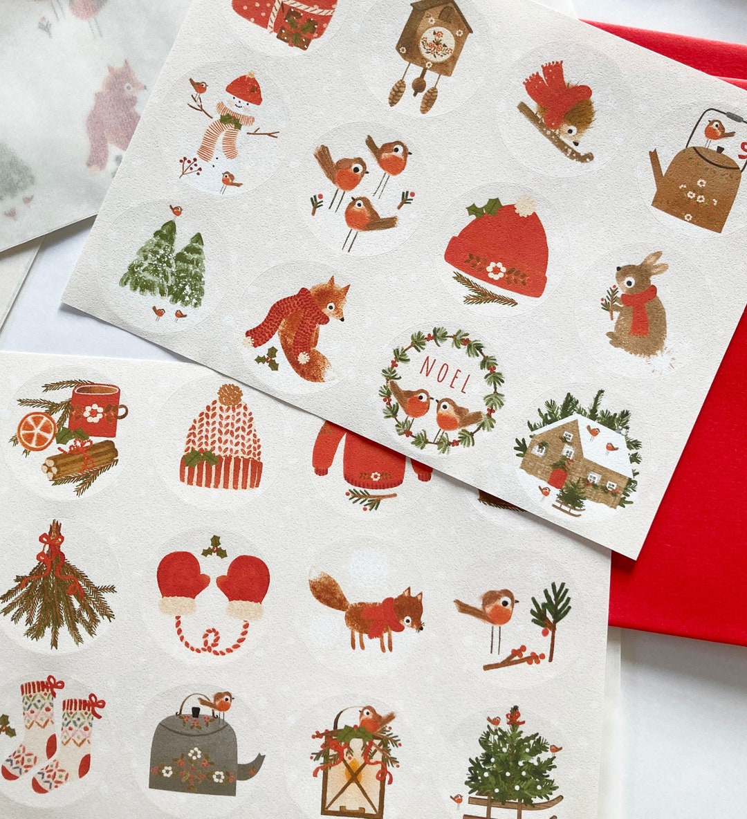 December Stickers - Christmas Stickers - Cosy Stickers - Luxury ...