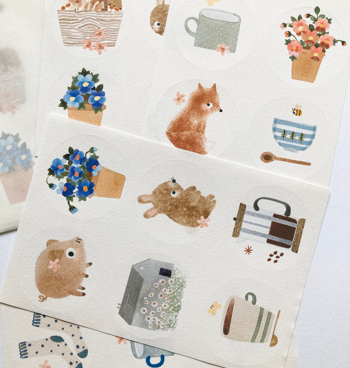 Simple May Stickers - Spring Stickers - Hygge Stickers - Cute Stickers ...