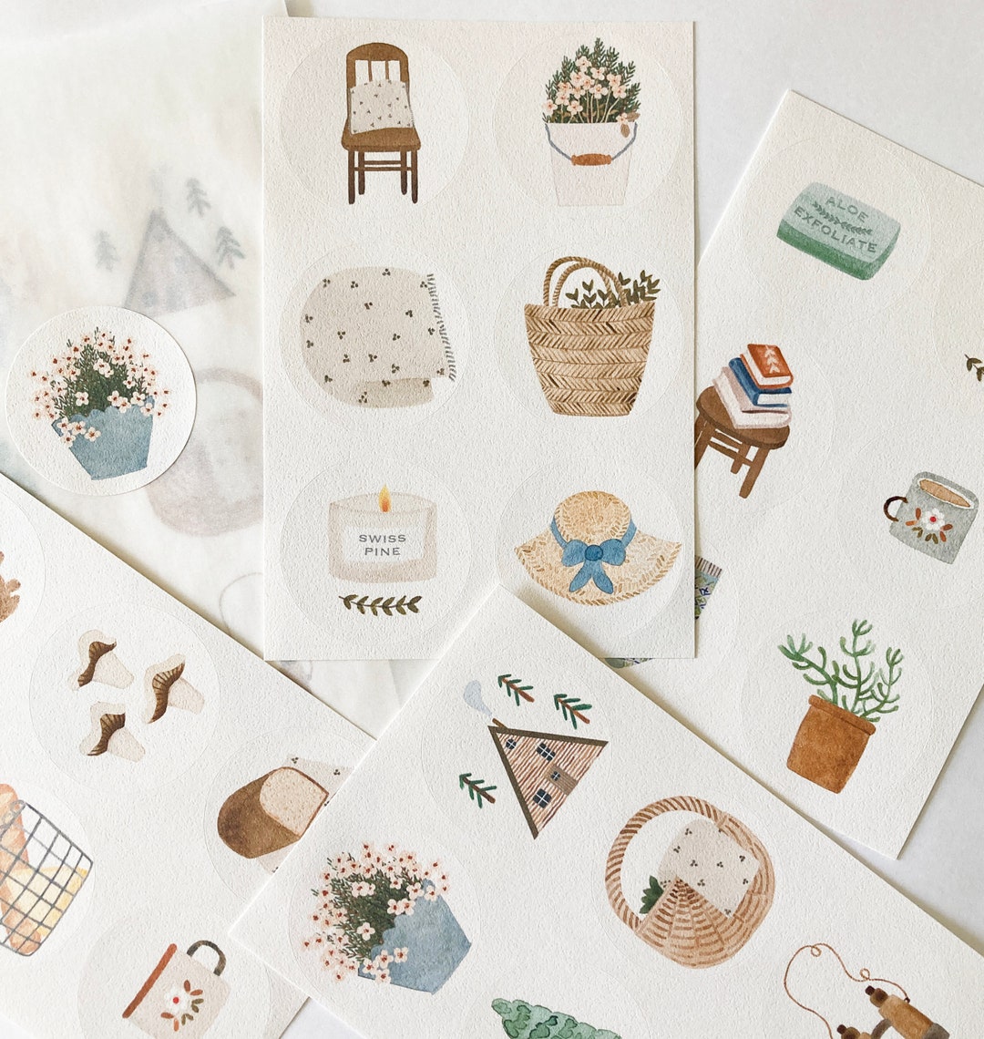 June Stickers - Hygge Stickers - Summer Days Stickers - Etsy