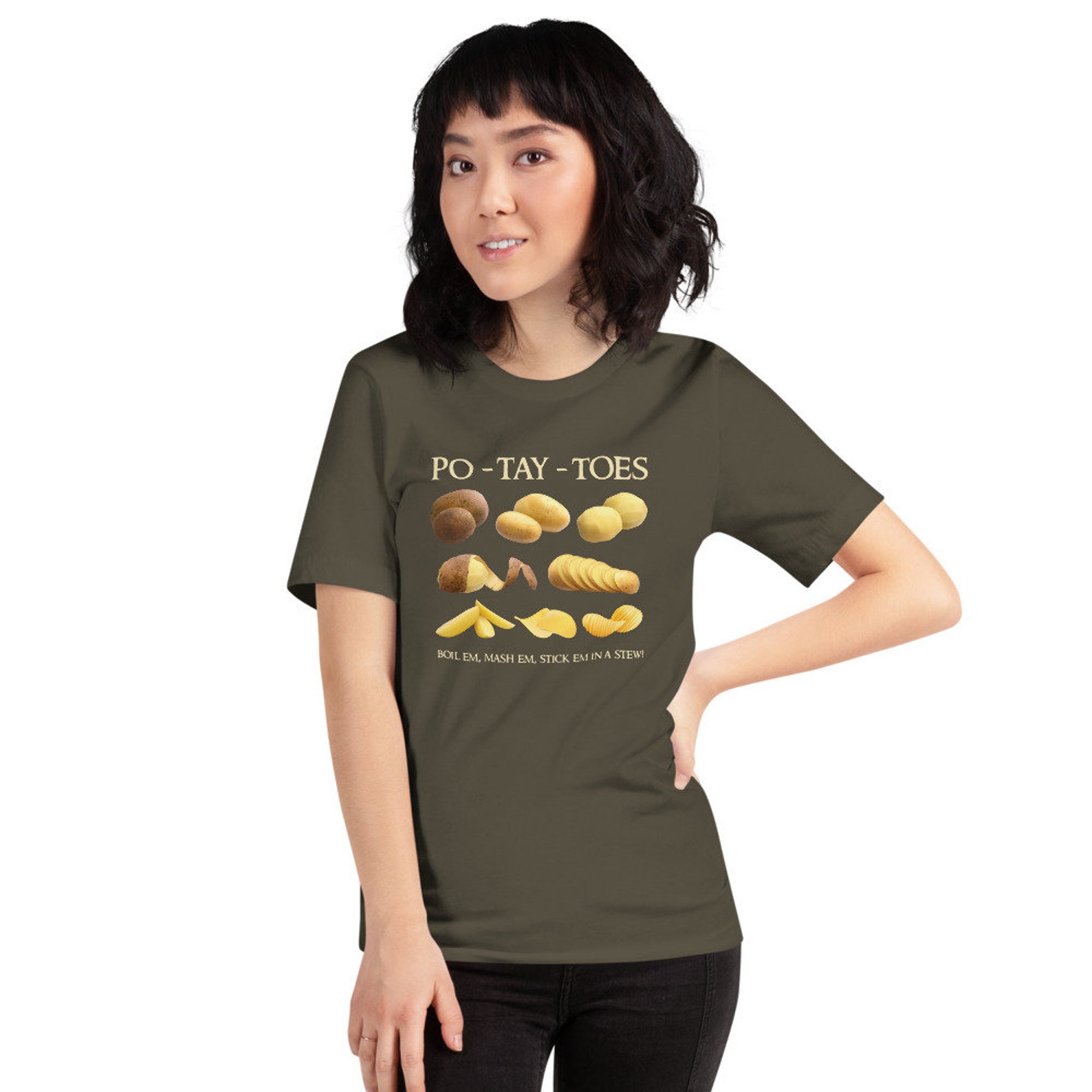 Po Tay Toes Shirt // Potatoes // Samwise Gamgee // Gollum // - Etsy