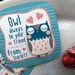 Owl Valentine Tags or Cards 6, 12 or 20 Pack - Etsy
