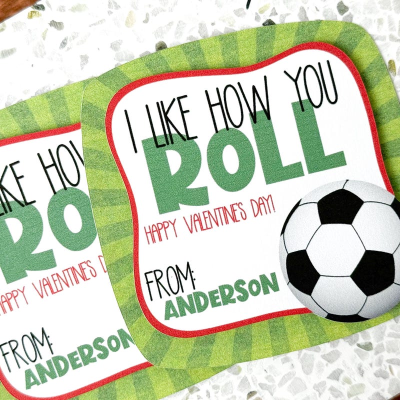 Soccer Valentine - Etsy