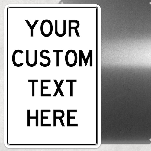 Your Custom Text Metal Sign Personalized Aluminum Signman - Etsy