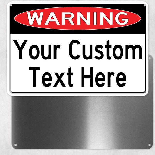 Metal Warning Signs - Etsy