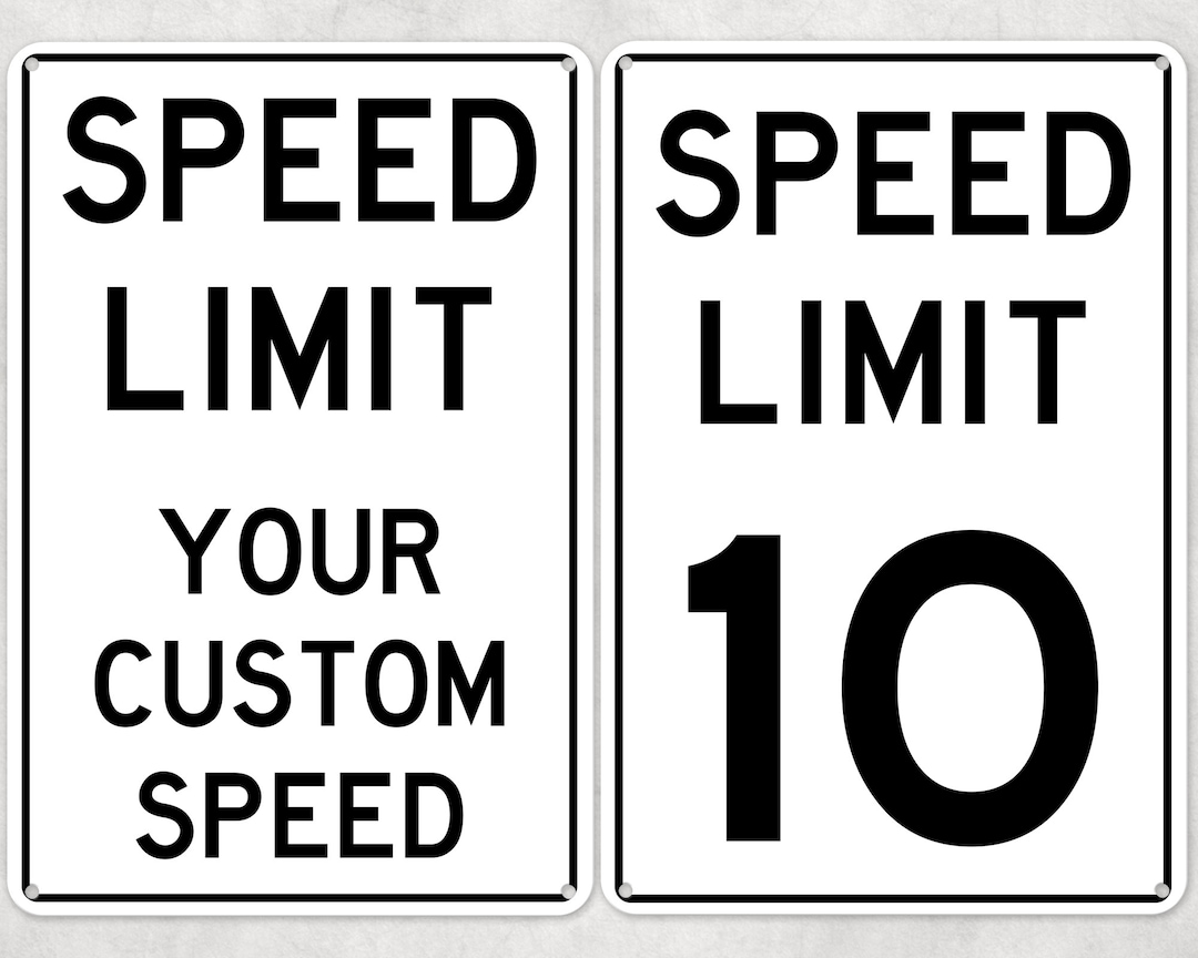 Your Custom Speed Limit Sign, Personalized Aluminum Sign, Man Cave ...