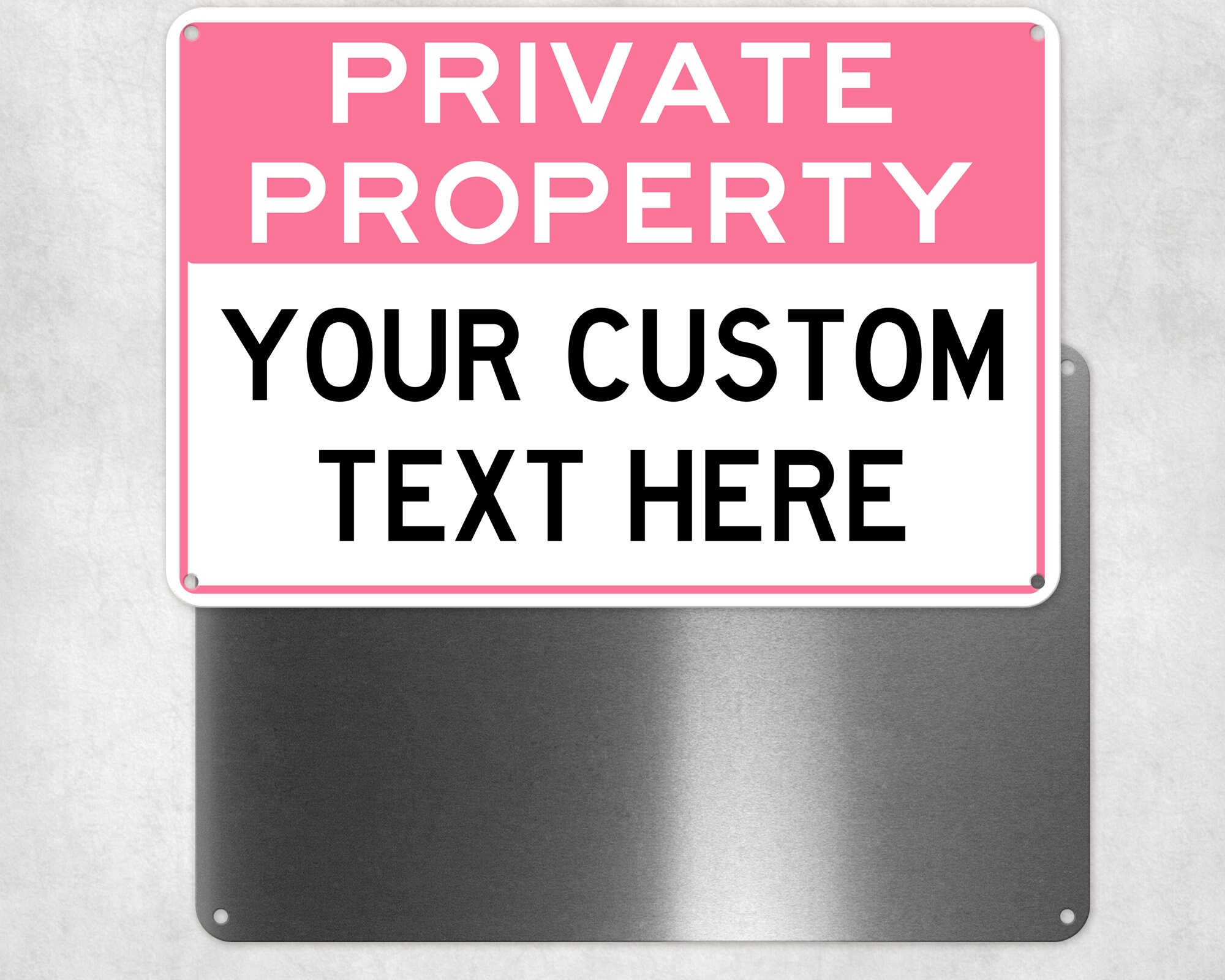 Your Custom Text Private Property Sign Personalized Aluminum - Etsy