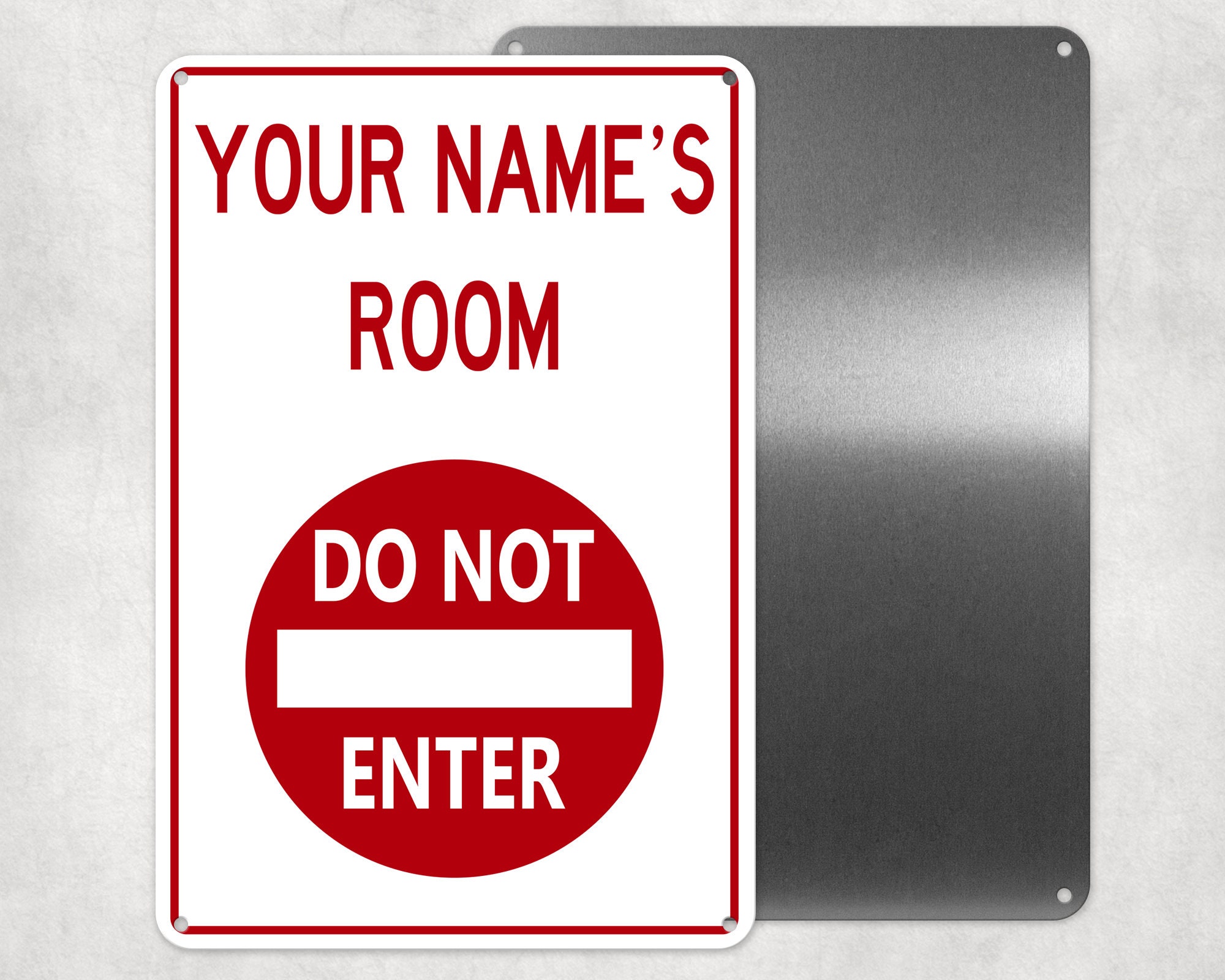 Do Not Enter Your Room Custom Text Metal Warning Sign - Etsy