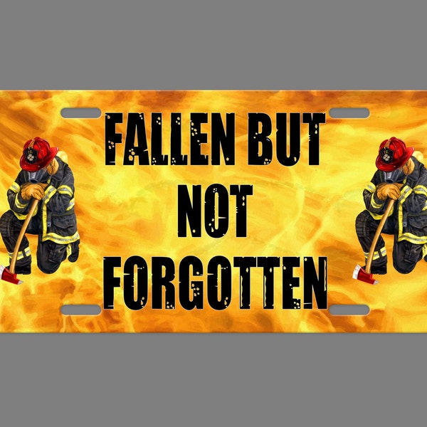 Firefighter Vanity Plate - Etsy