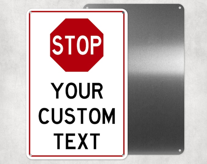 Custom Stop Sign - Etsy