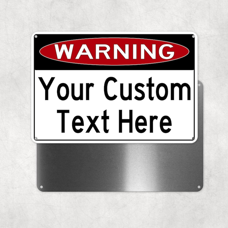 Metal Warning Signs - Etsy