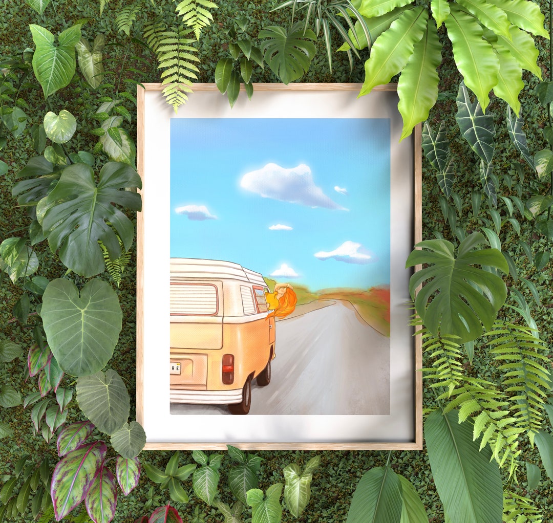 Road Trip Art | Nature Art | Landscape Wall Art | Vibrant Colors ...