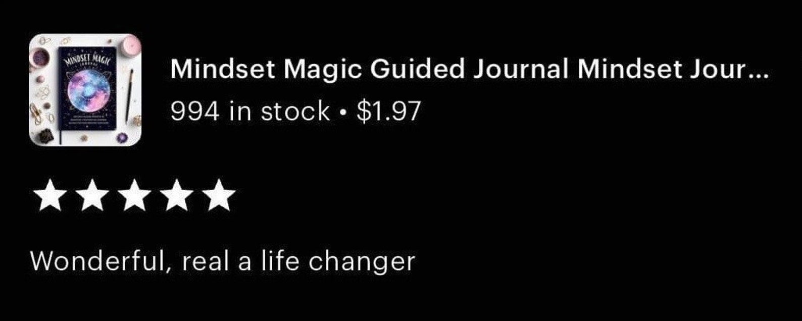 Mindset Magic Guided Journal Mindset Journal 200 Journal Prompts for ...