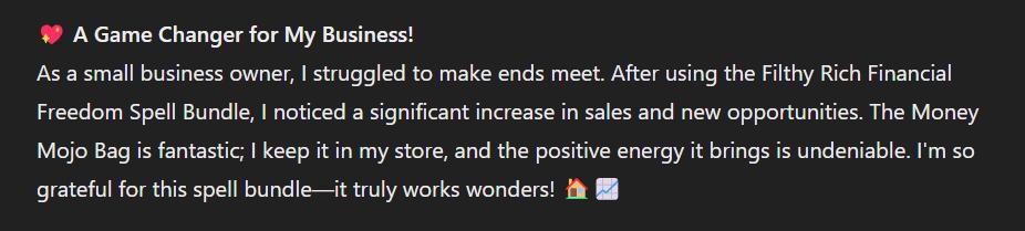 Filthy Rich Financial Freedom Spell Bundle: Wealth Spell + Advanced ...