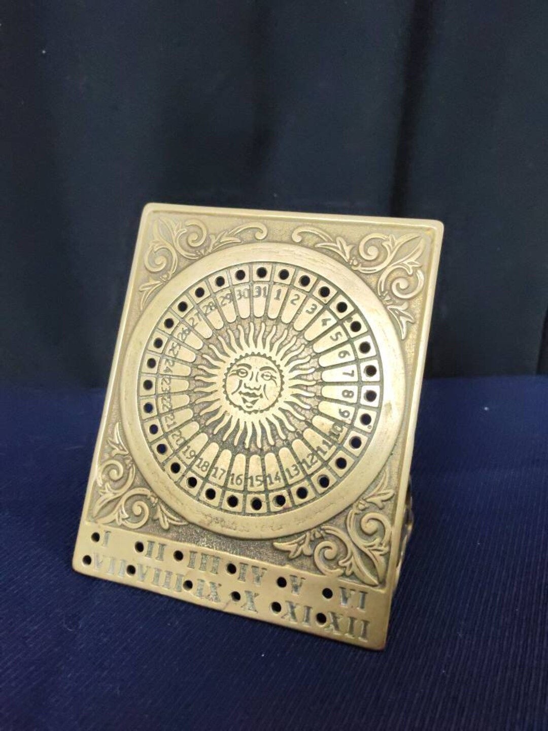 Brass Sundial / Perpetual Calendar - Etsy