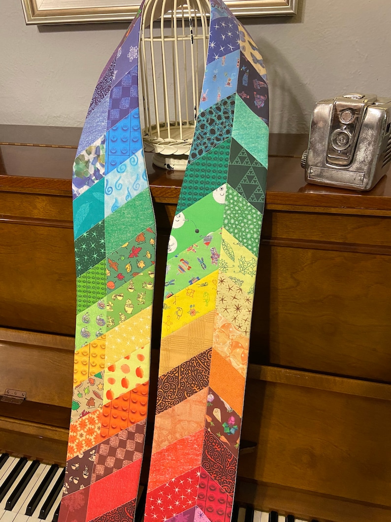The Quiltmaker’s Gifts - Rainbow Quilted Stole - Etsy