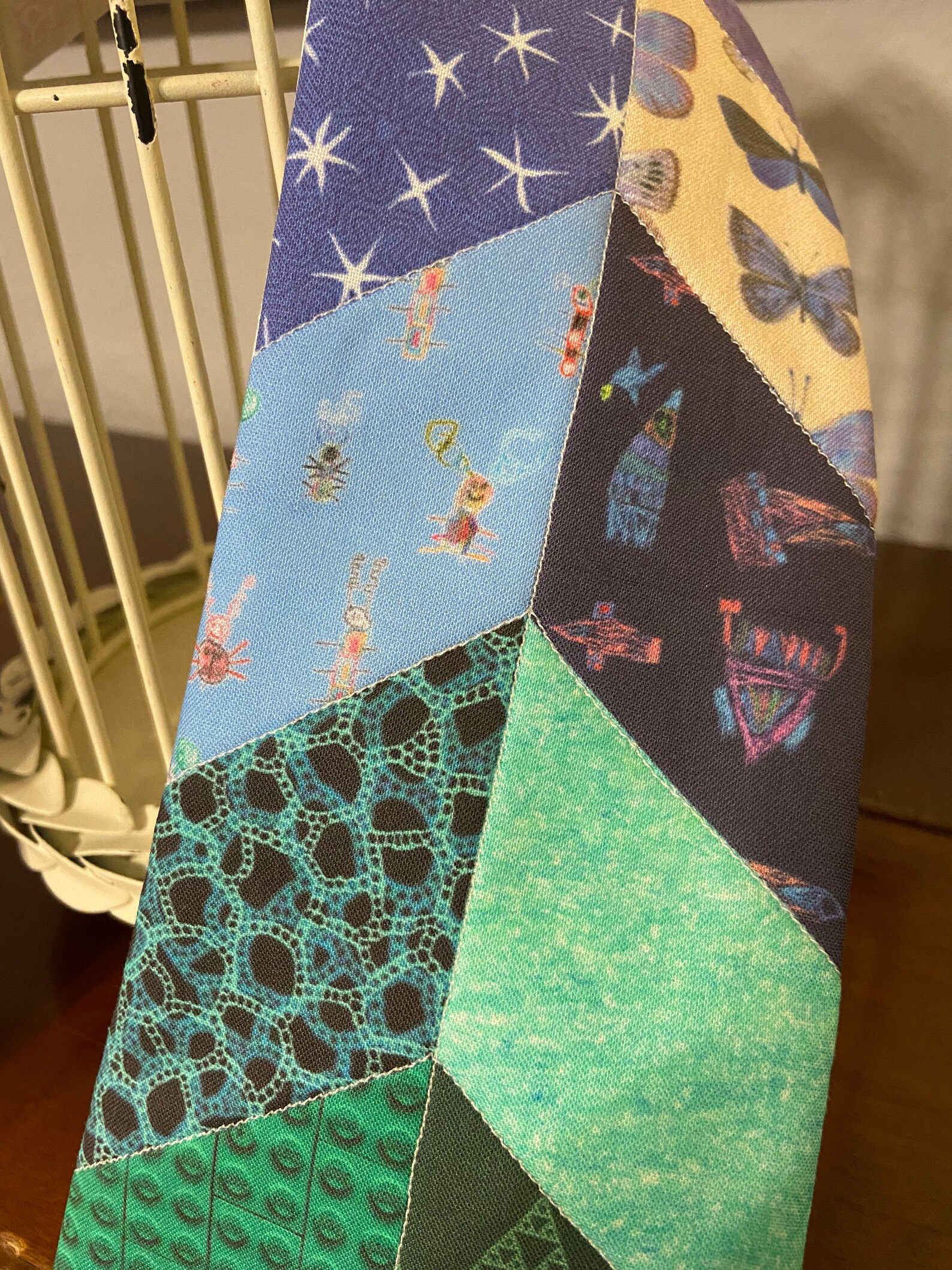 The Quiltmaker’s Gifts - Rainbow Quilted Stole - Etsy