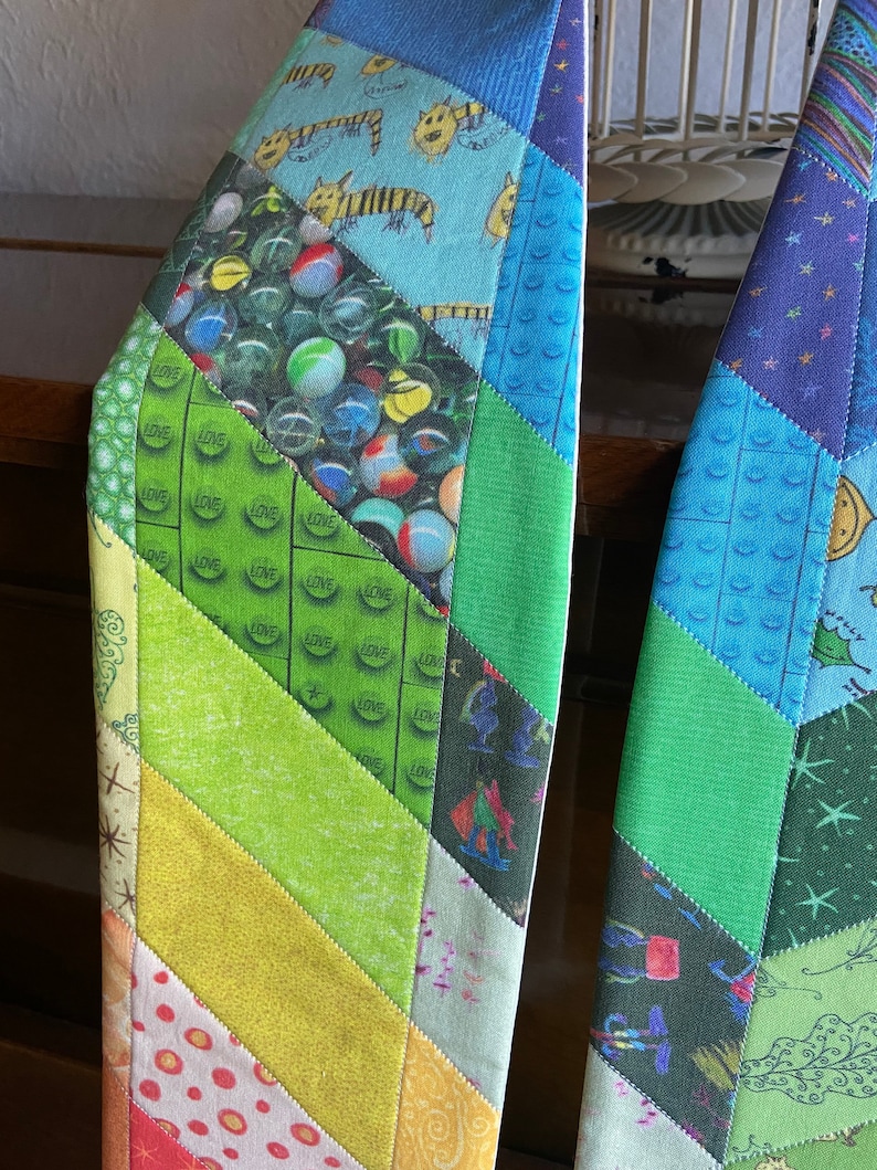 The Quiltmaker’s Gifts - Rainbow Quilted Stole - Etsy