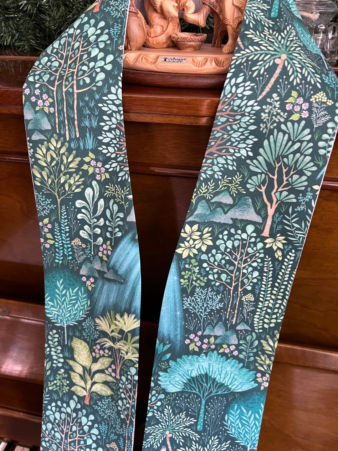 Garden of Eden - Green Pastor Stole - Etsy