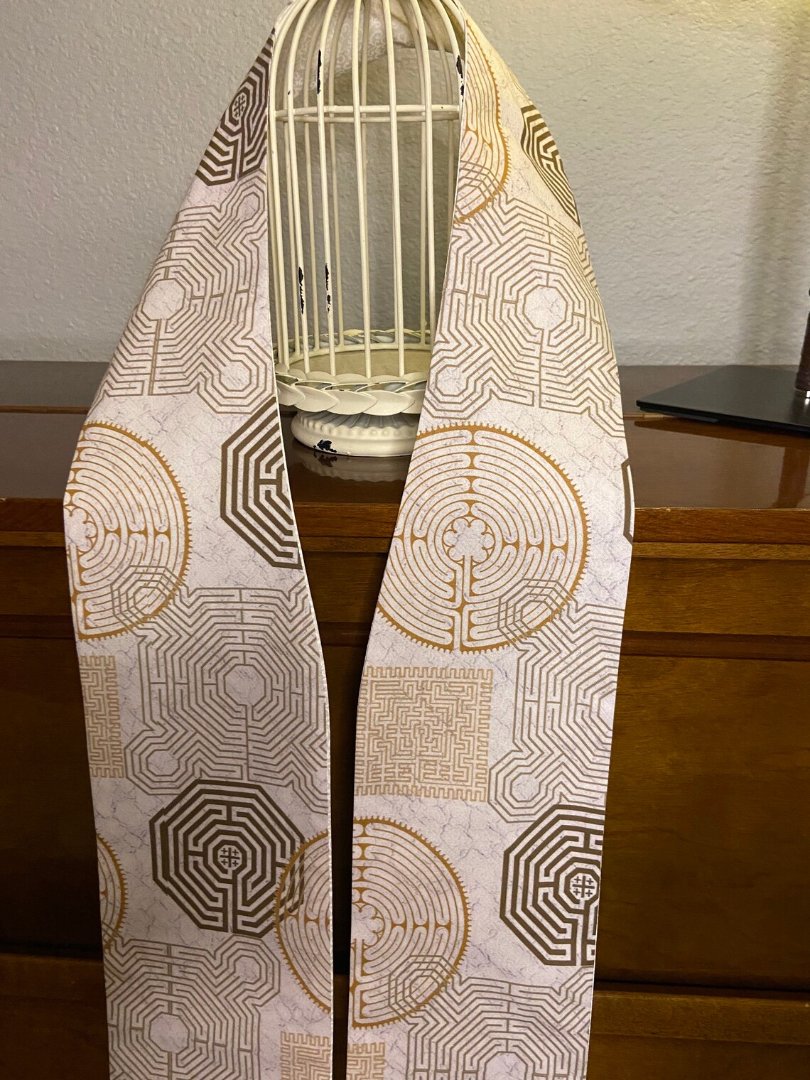 Nearer, My God, to Thee - Labyrinth White Clergy Stole - Etsy