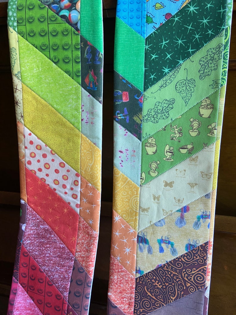 The Quiltmaker’s Gifts - Rainbow Quilted Stole - Etsy