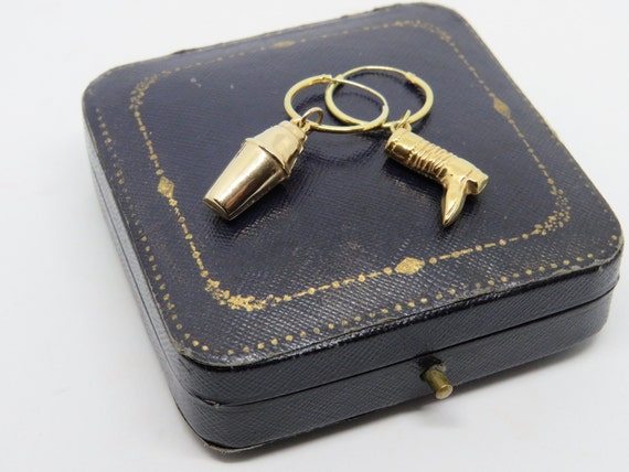 Vintage 9ct Gold Cocktail Shaker Charm, Vintage Gold … - Gem