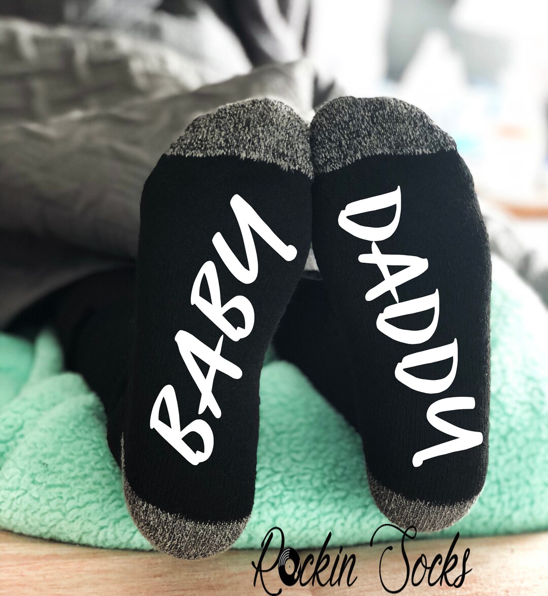 Baby Daddy Gift, Funny Gifts, Baby Daddy Socks, Gifts for Dad, Funny ...
