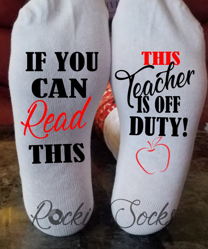 Teacher Gifts If you can read this This Teacher is Off Duty | Etsy