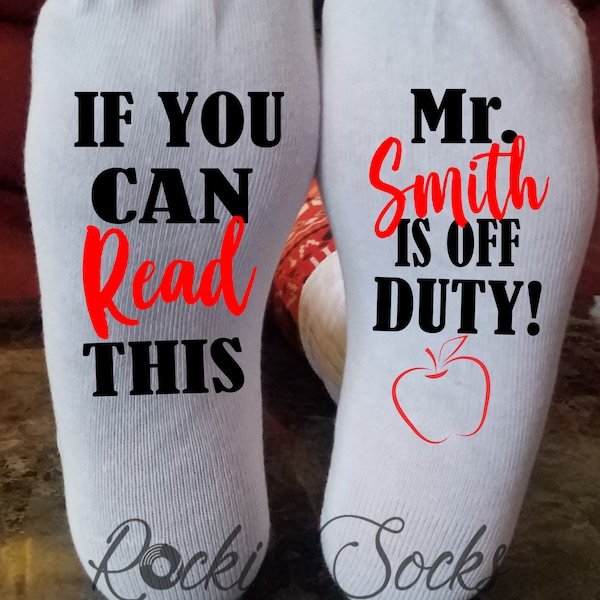 Socks Teacher Appreciation - Etsy