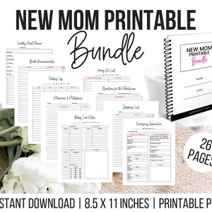 INSTANT DOWNLOAD, New Mom Printable Bundle, Mommy Organizer, Printables ...
