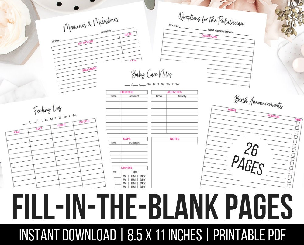 INSTANT DOWNLOAD, New Mom Printable Bundle, Mommy Organizer, Printables ...