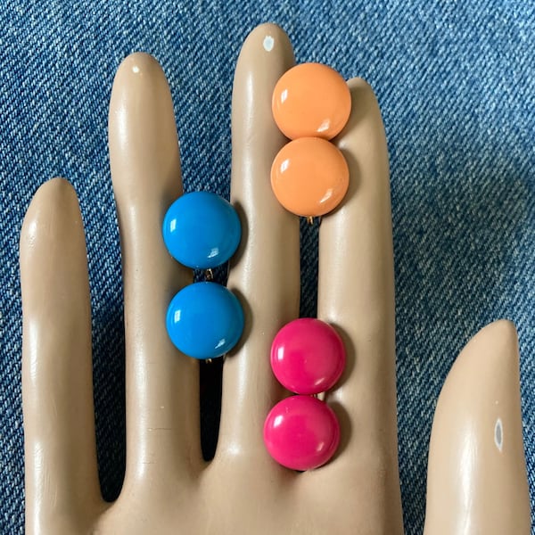 Button Clip Earrings - Etsy