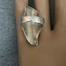 Large Abstract Sterling Silver Ring Size 6 3/4 US. - Etsy