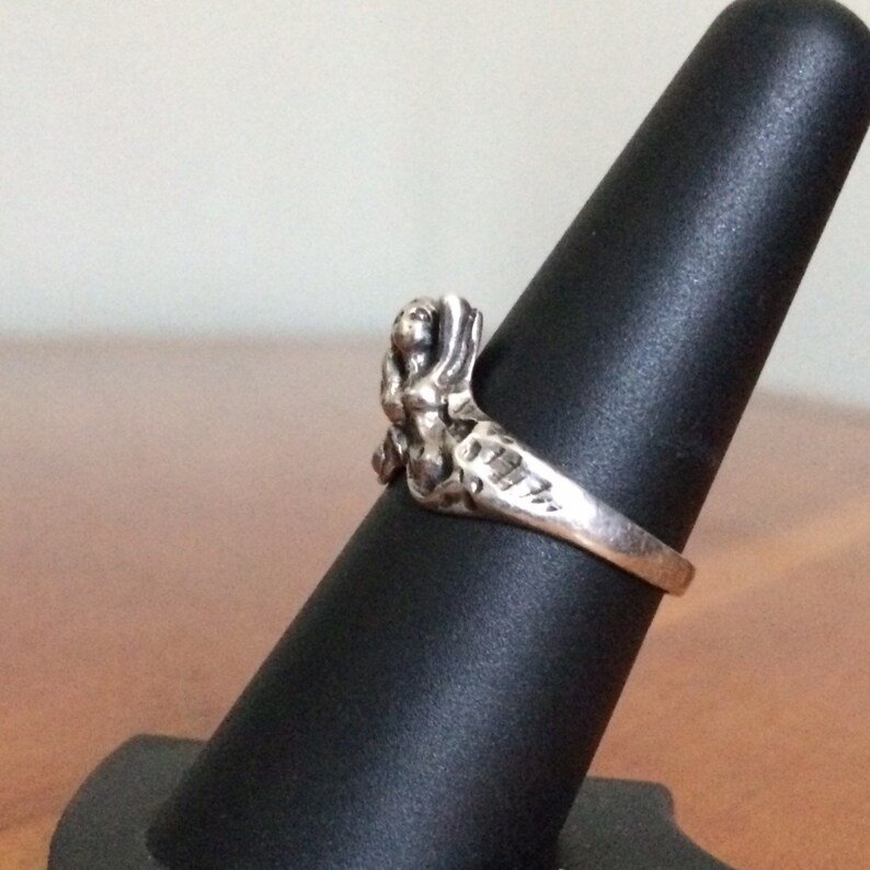 Vintage Sterling Silver Sea Nymph Ring Size 7 1/2 US. | Etsy