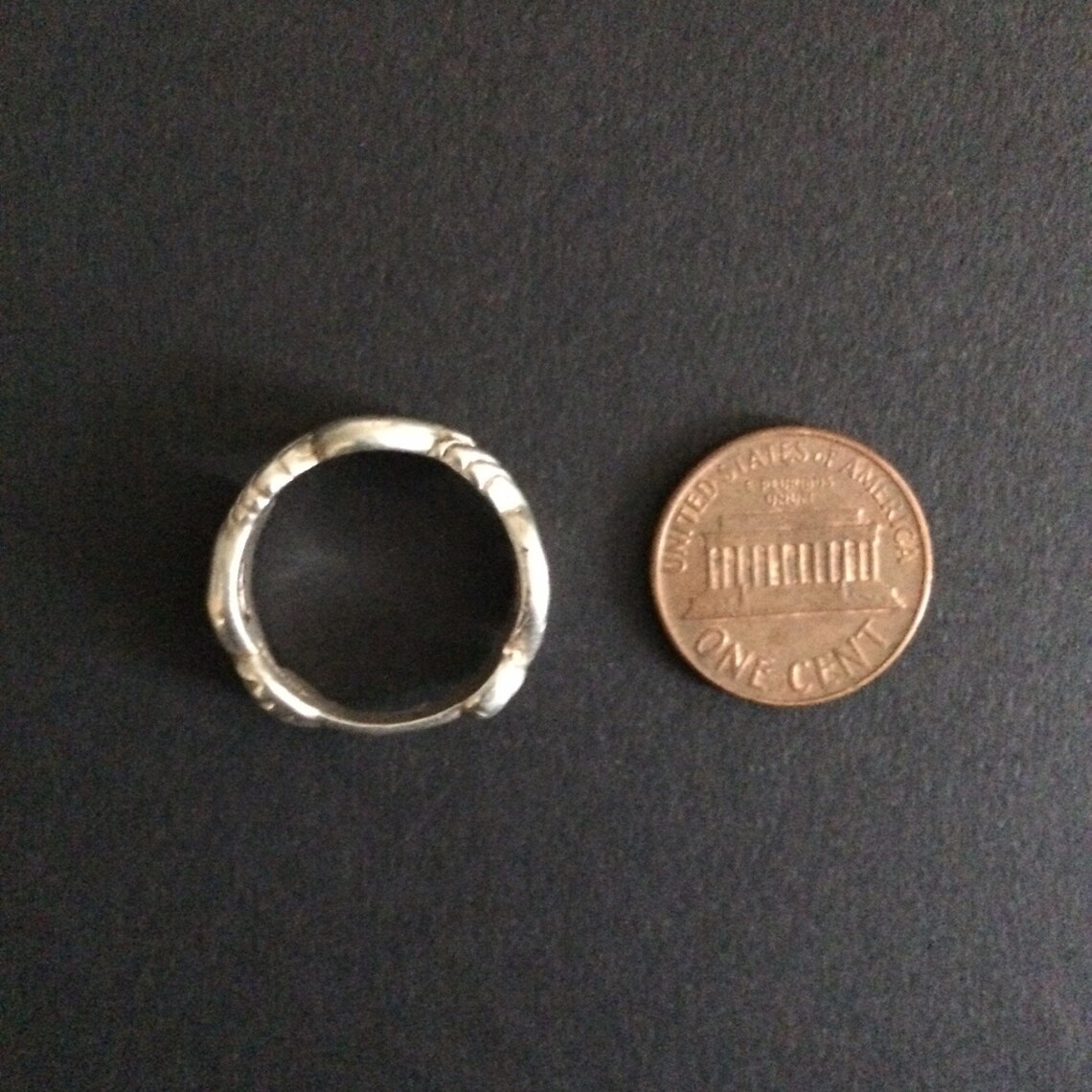 Vintage Solid Sterling Silver Open Work Filigree Ring Size 6 - Etsy