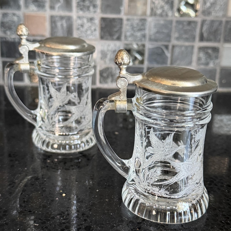 Vintage Pewter Shot Glass - Etsy
