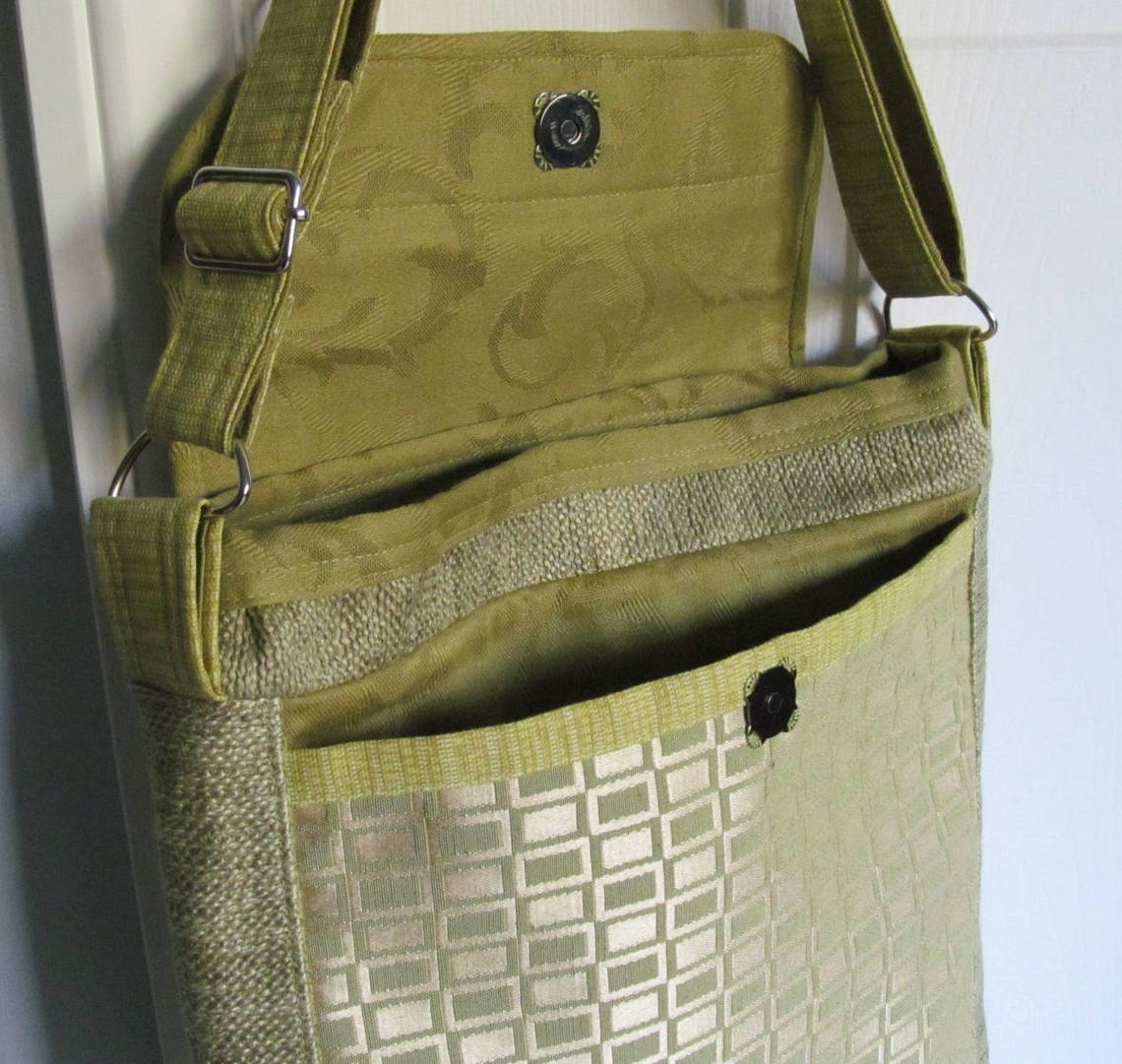 Fabric Handbag - Shoulder Bag - Crossbody - Fabric Purse - Adjustable ...