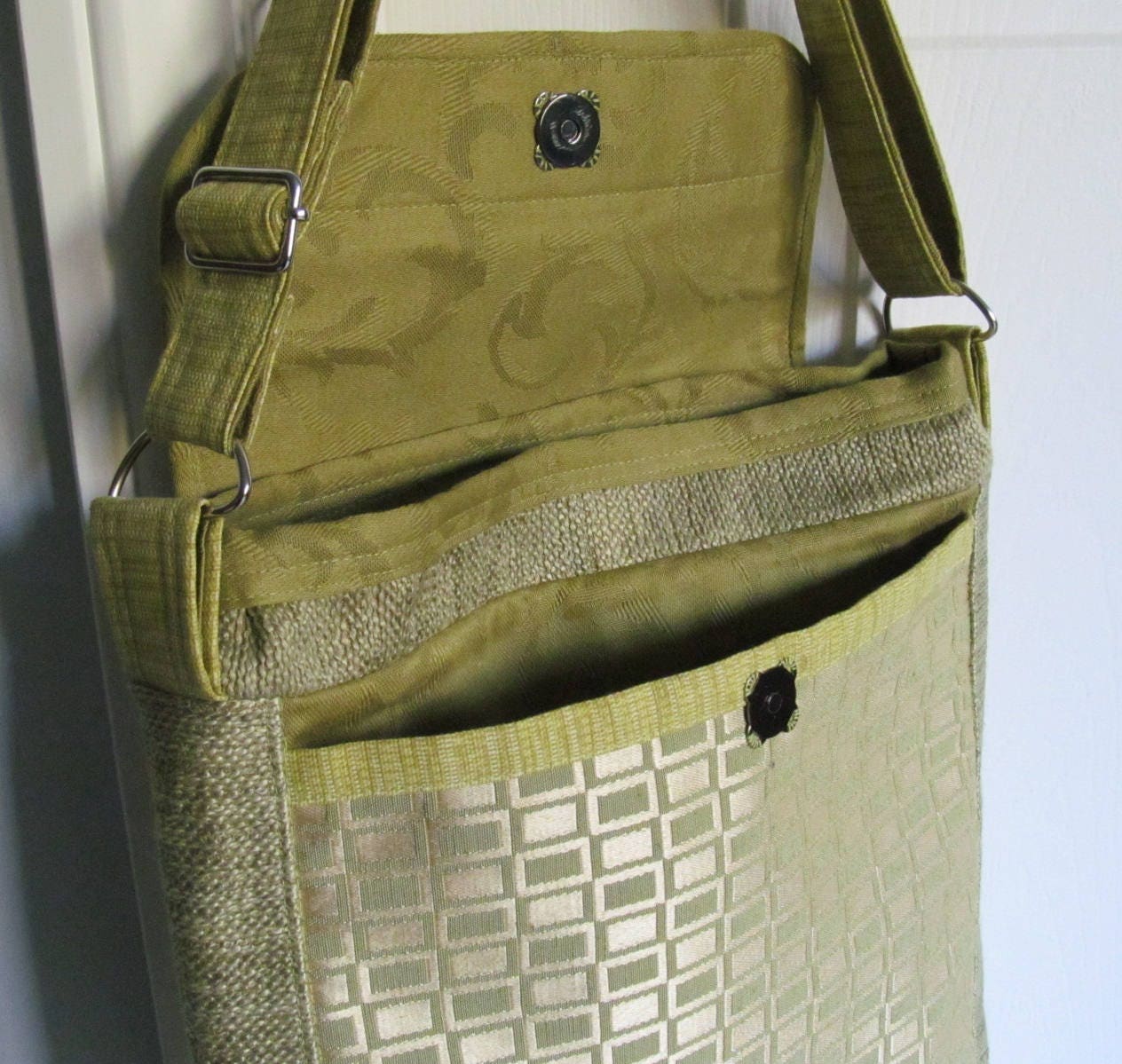 Fabric Handbag - Shoulder Bag - Crossbody - Fabric Purse - Adjustable ...