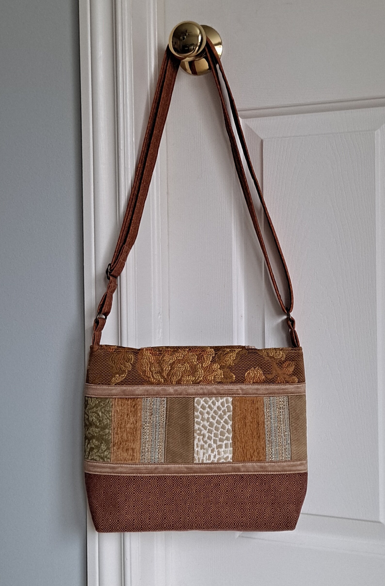 Handmade Purse, Crossbody Bag, Shoulder Bag, Handbag, Fabric Purse, One ...