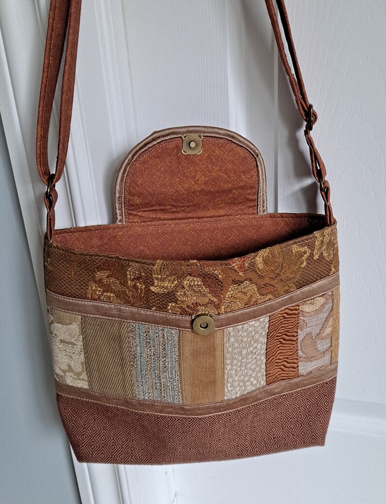 Handmade Purse, Crossbody Bag, Shoulder Bag, Handbag, Fabric Purse, One ...