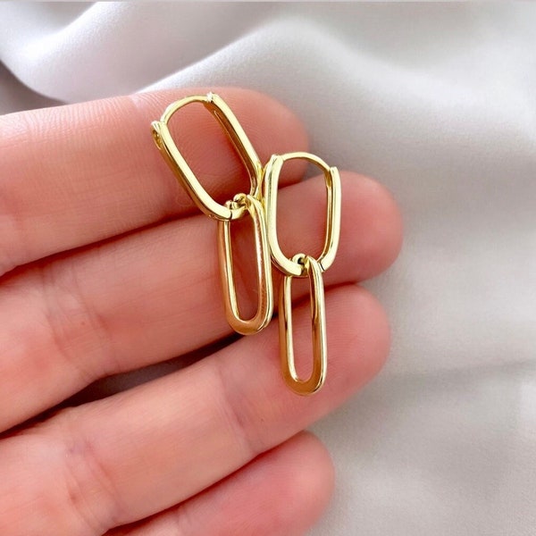 Chain Clip on Earrings - Etsy