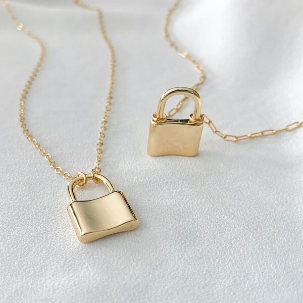 Padlock Necklace - Etsy